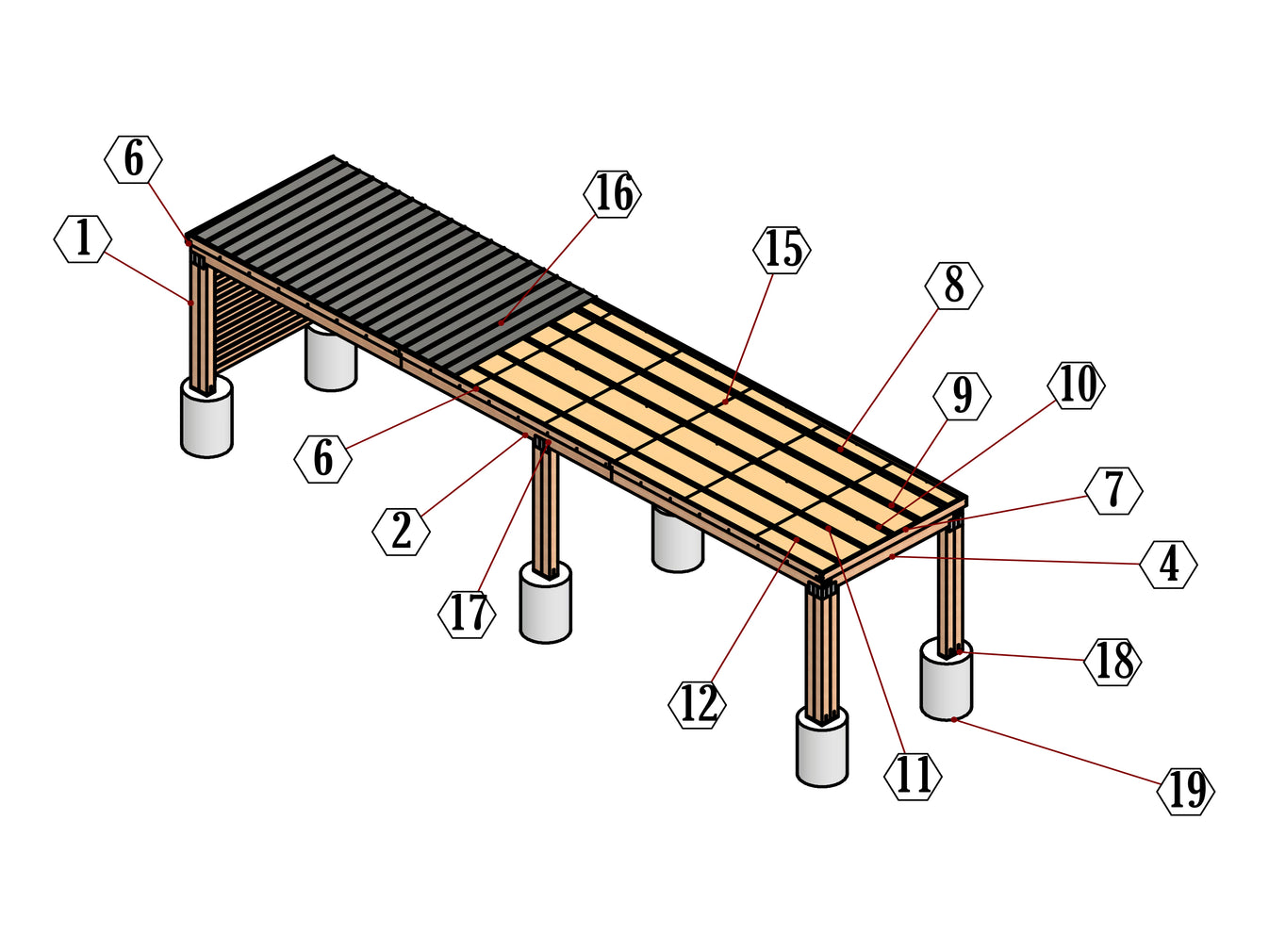 36x8ft DIY Wooden Carport Plan - With Construction Animation and Shopp ...