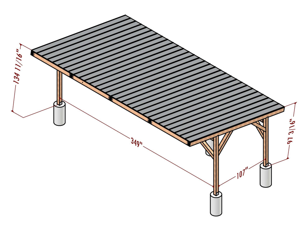 18x30 carport plans, 18x30 car garage, 18x30 shed plan, 18x30 shelter ...