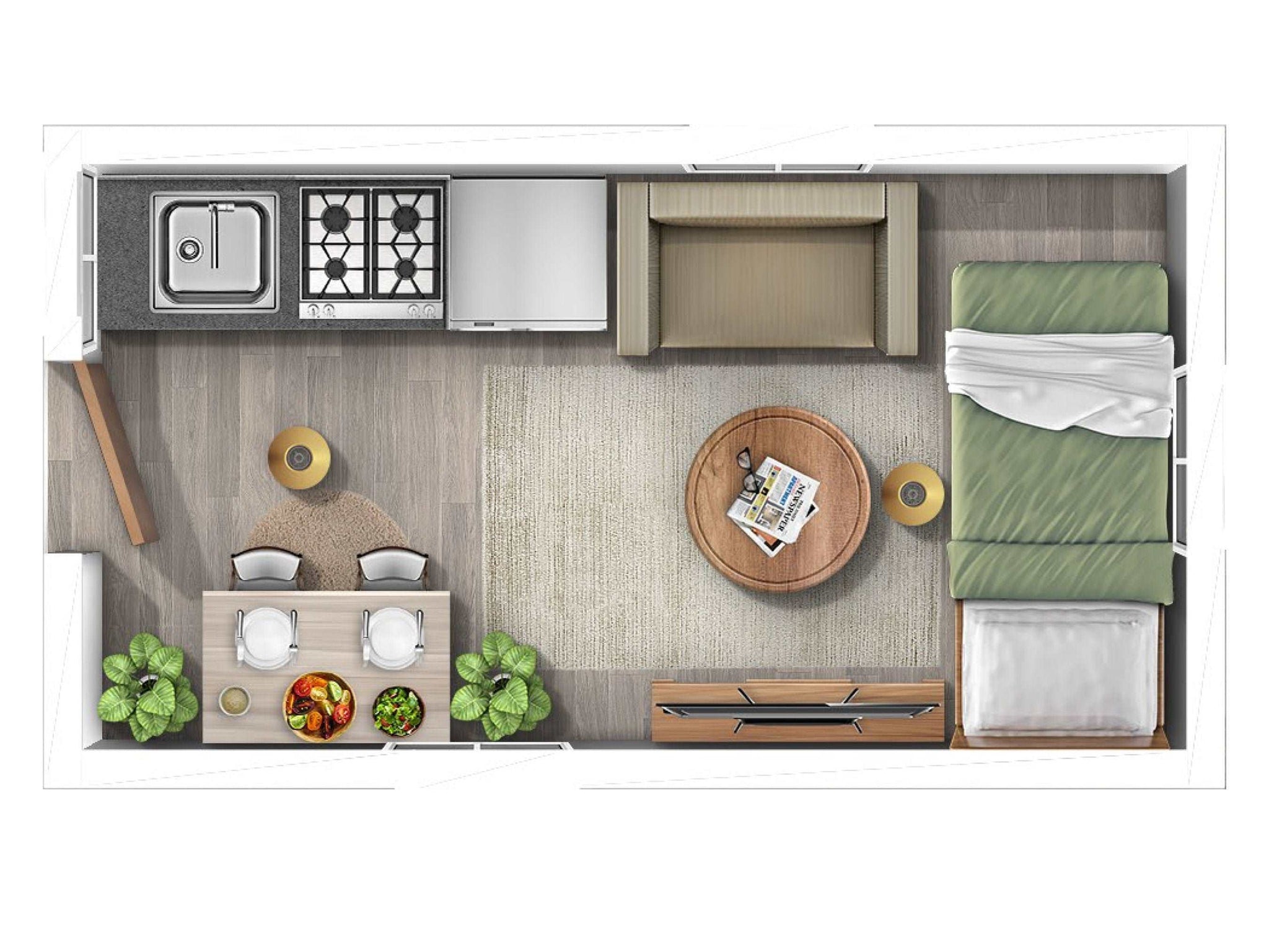 Small Cabin DIY build plans , 10'x20' Tiny House PDF plan ...