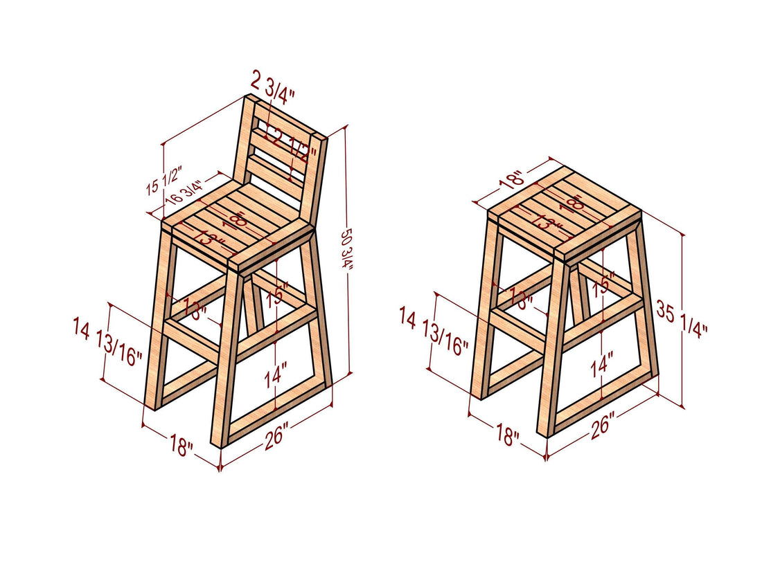 360 degree swivel chair plans, chair with stool plan, bar stool plans ...