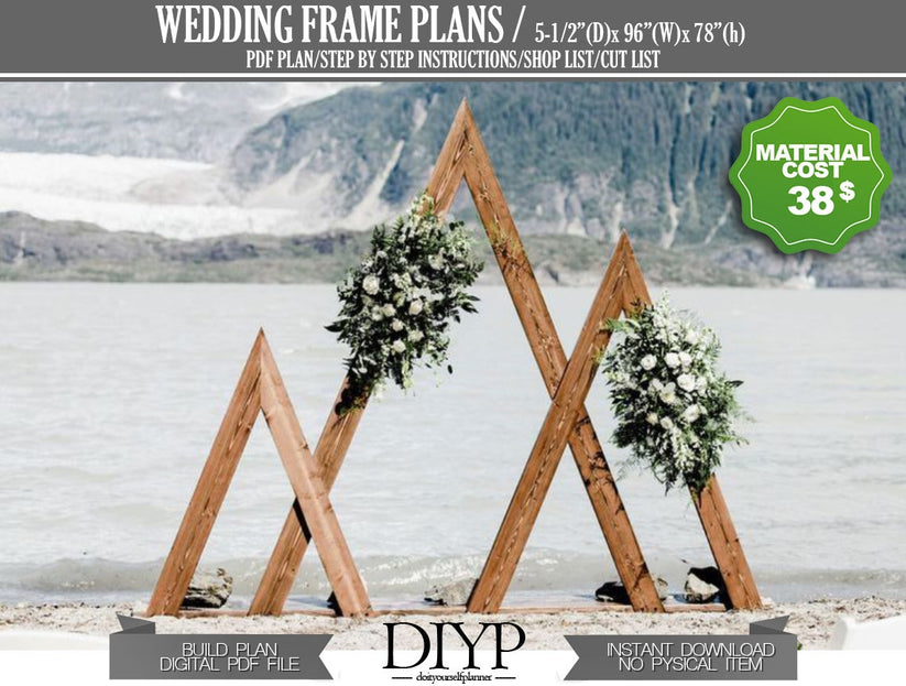 Triangle Wedding Arbor Diy Plans Pdf , Backyard Trellis and Mount Arch ...